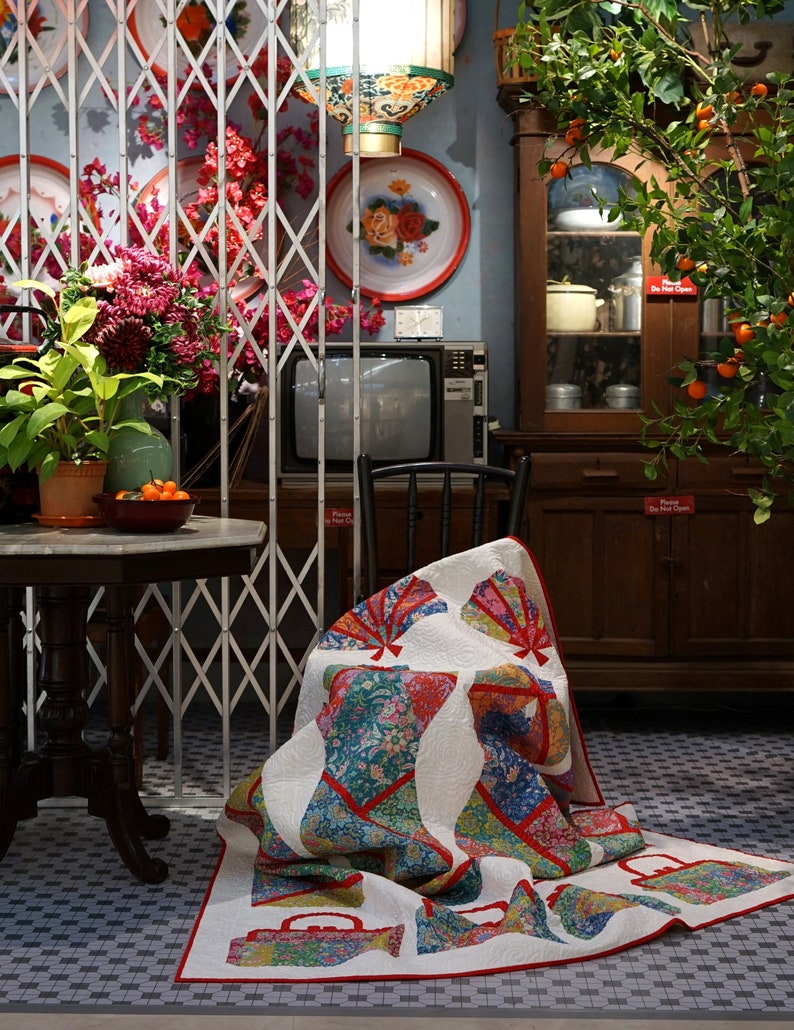 Vintage Purse Quilt Block FPP (foundation Paper Piecing) - Printable ...