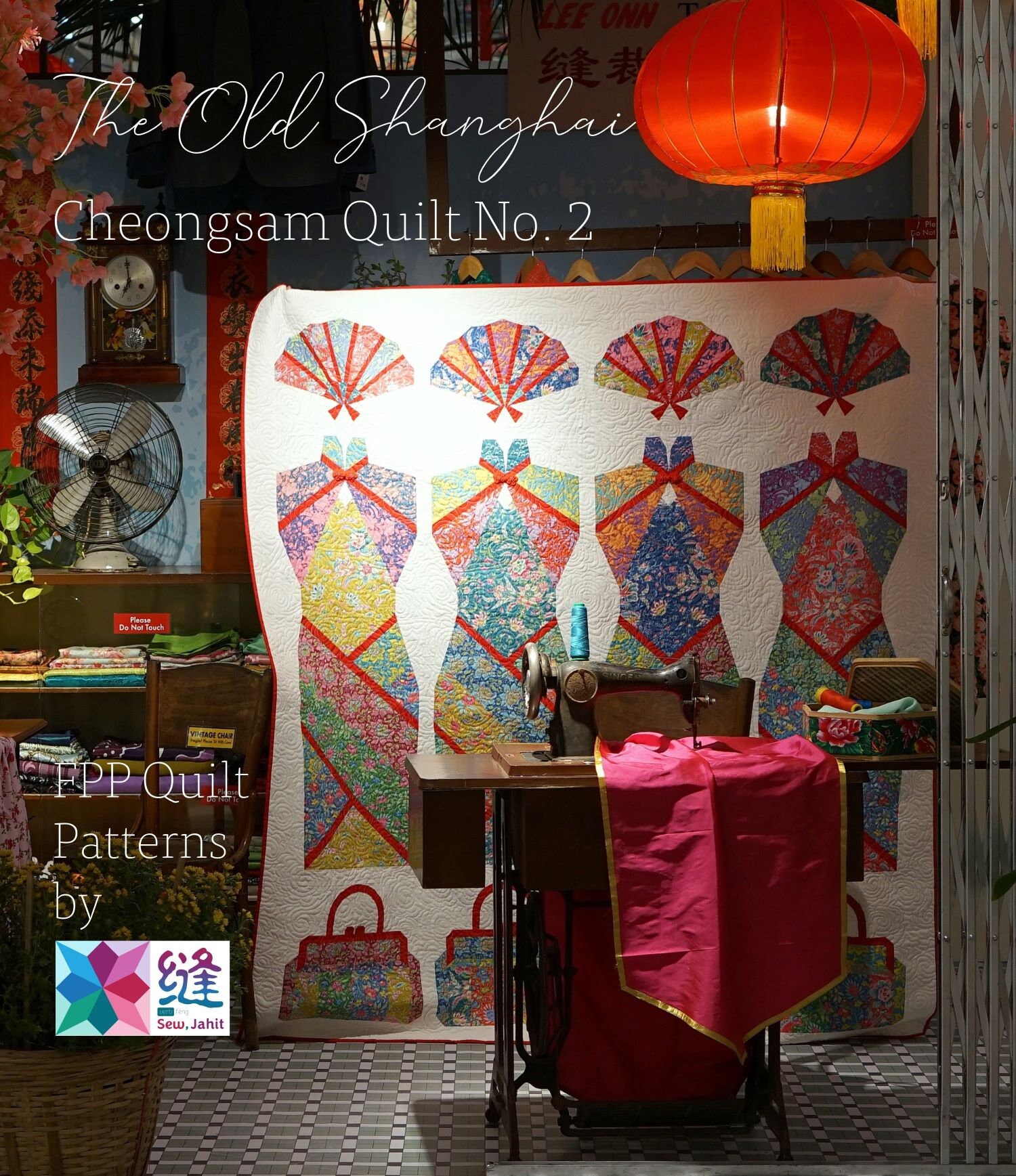 Cheongsam / Qipao Quilt Block FPP - Printable PDF Pattern - Etsy