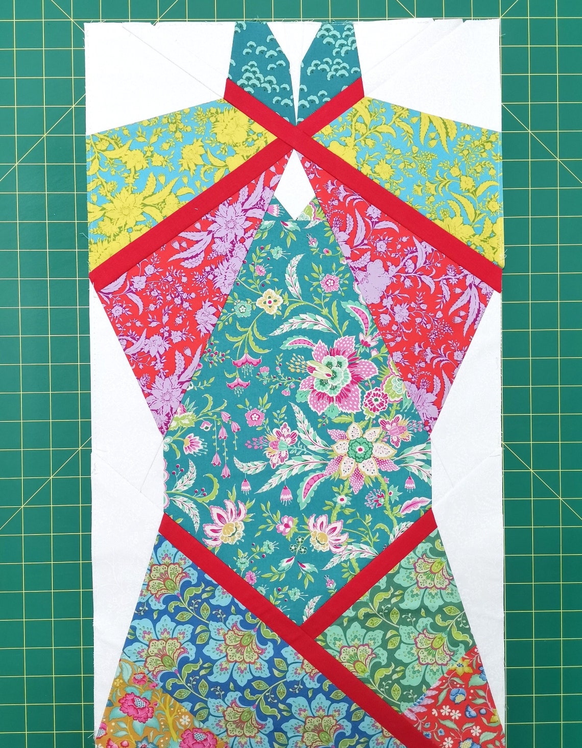 Cheongsam / Qipao Quilt Block FPP - Printable PDF Pattern - Etsy