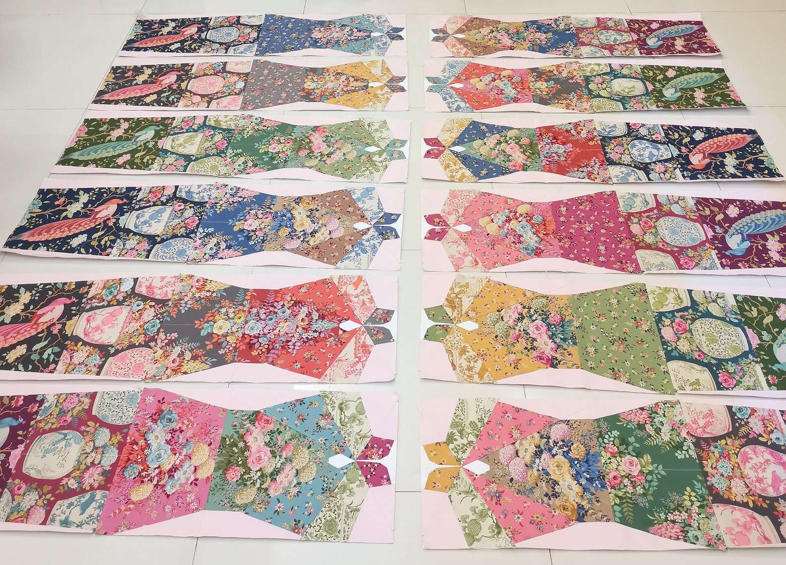 Cheongsam / Qipao Quilt Block FPP - Printable PDF Pattern (version 1 ...