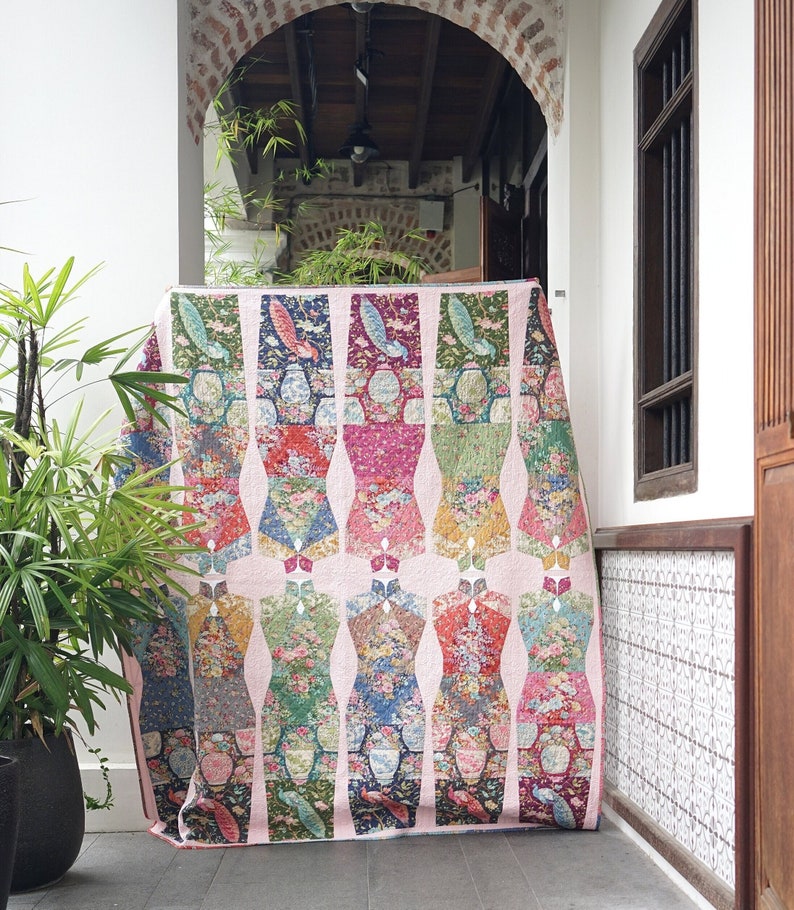 Cheongsam / Qipao Quilt Block FPP Printable PDF Pattern version 1 - Etsy