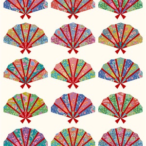 Folding Fan Quilt Block FPP (foundation Paper Piecing) - Printable PDF ...