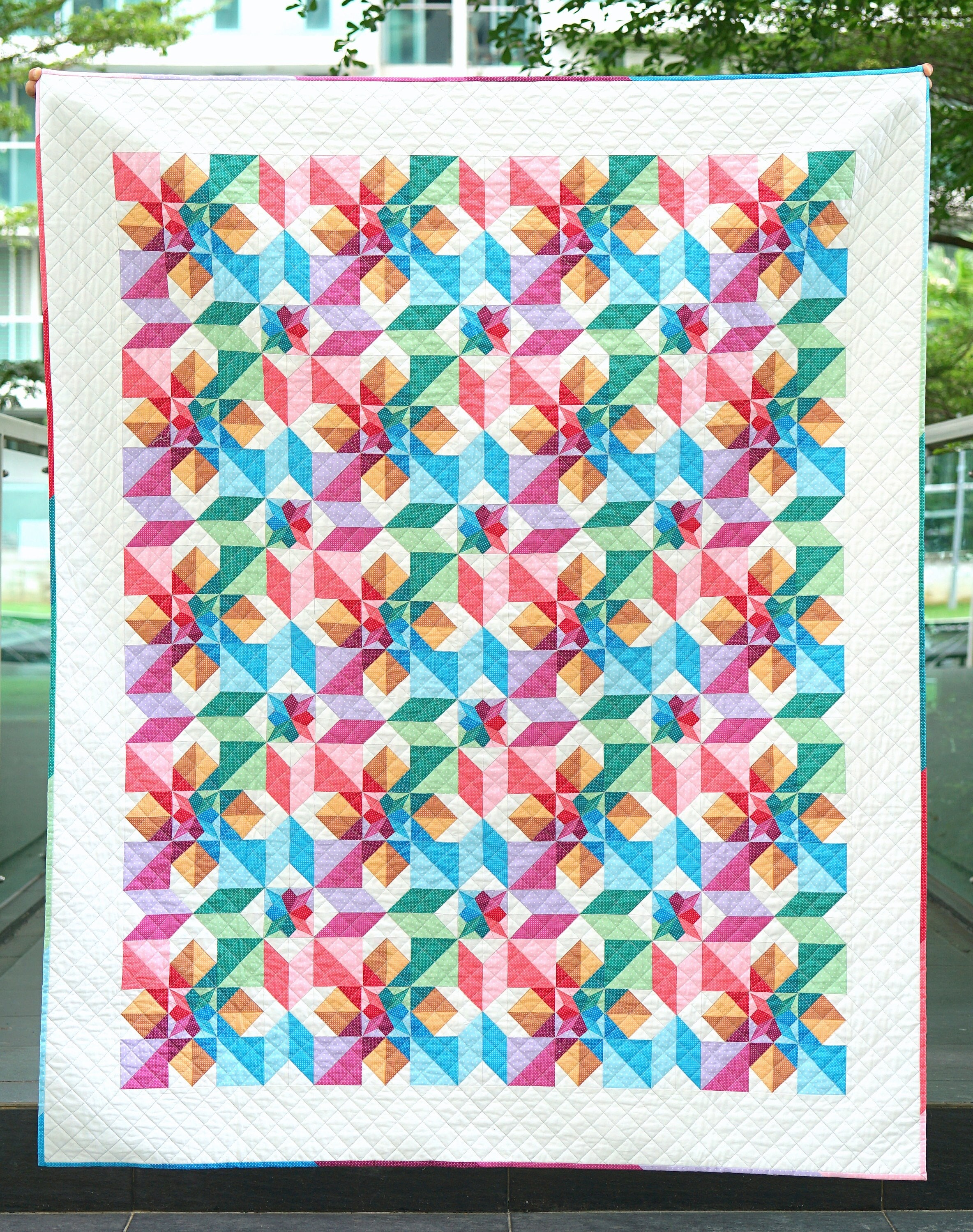 Sparkling Crystal Quilt - FPP Pattern and Tutorial With Pictorial ...