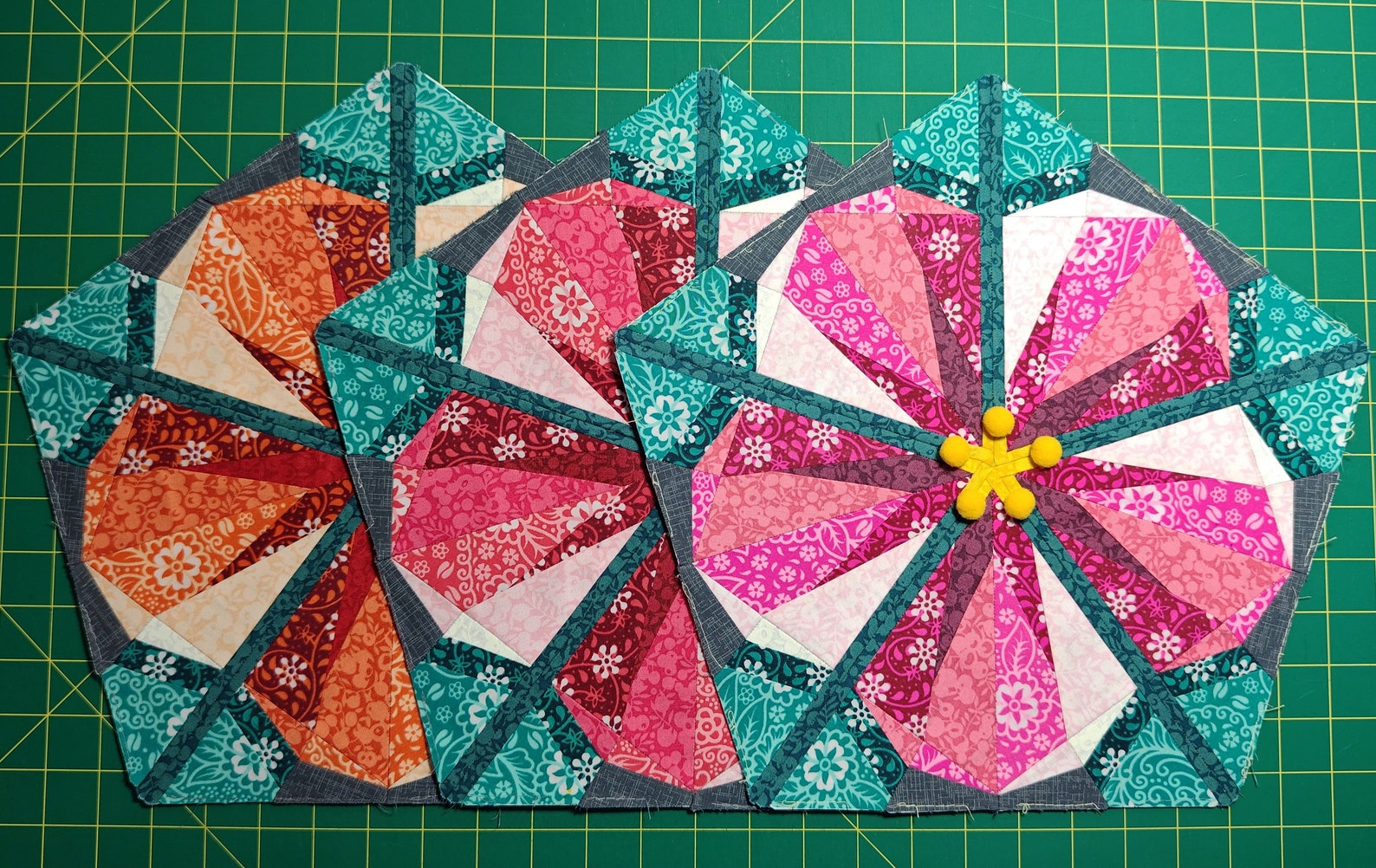 Hibiscus Flower Quilt Block FPP (foundation Paper Piecing) - Printable ...