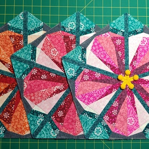 Hibiscus Flower Quilt Block FPP (foundation Paper Piecing) - Printable ...