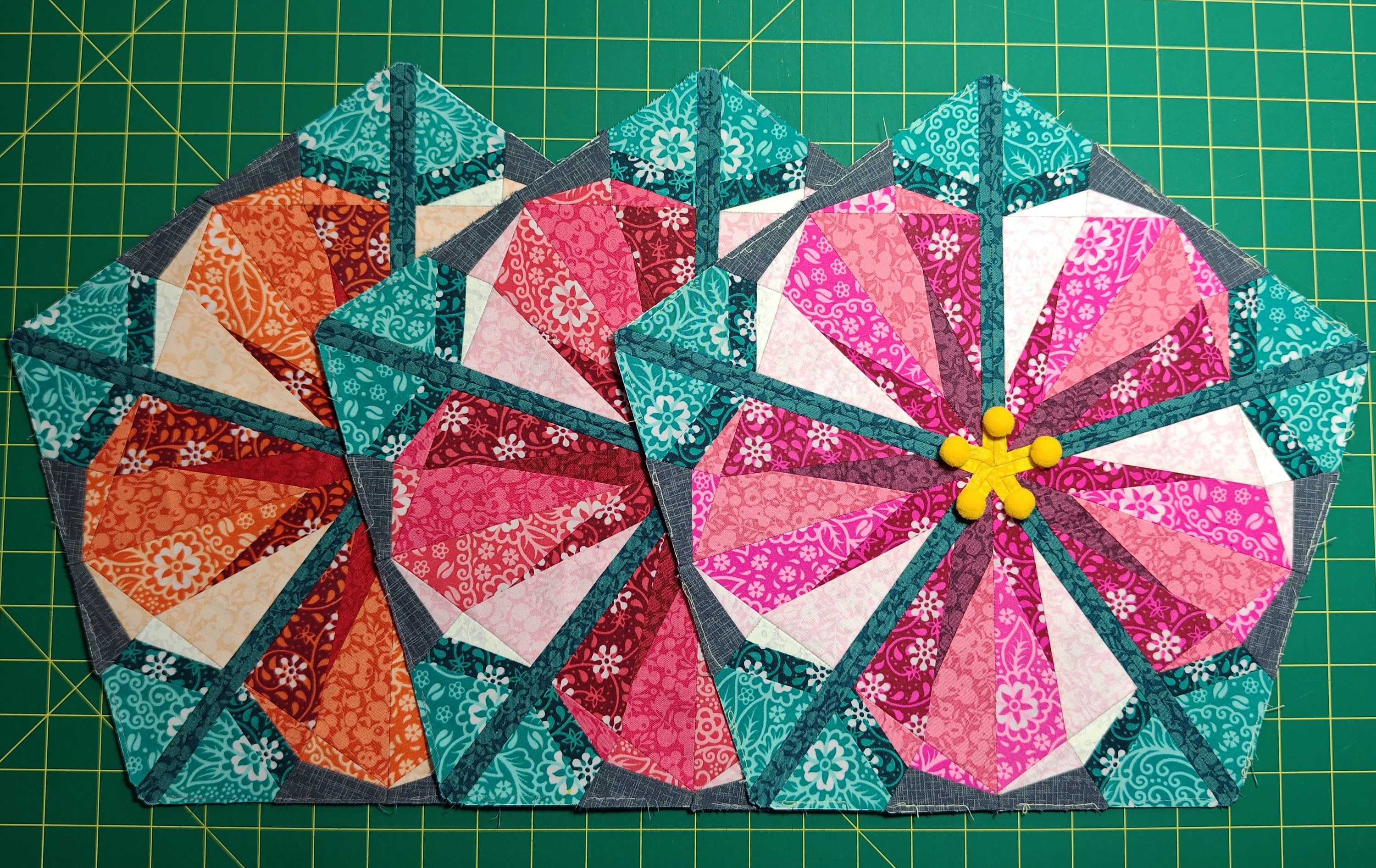 Hibiscus Flower Quilt Block FPP (foundation Paper Piecing) - Printable ...
