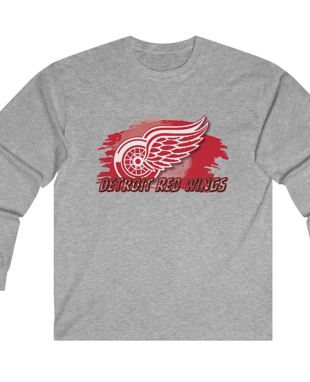 Red Wings Shirt Red Wings Long Sleeve Tee Detroit Hockey - Etsy