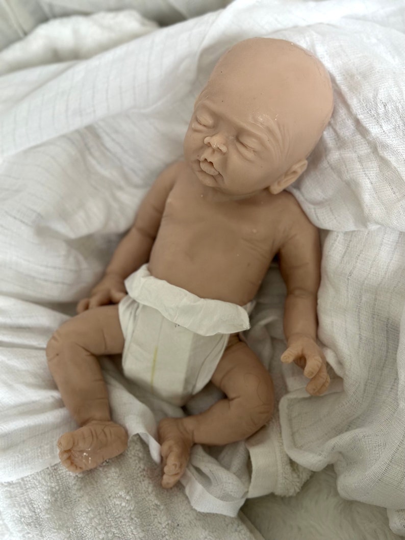 Andrew Boy Blank Unpainted Kit Fullbody Silicone Baby Doll Reborn Ecoflex Platinum 20 Sculpted ...