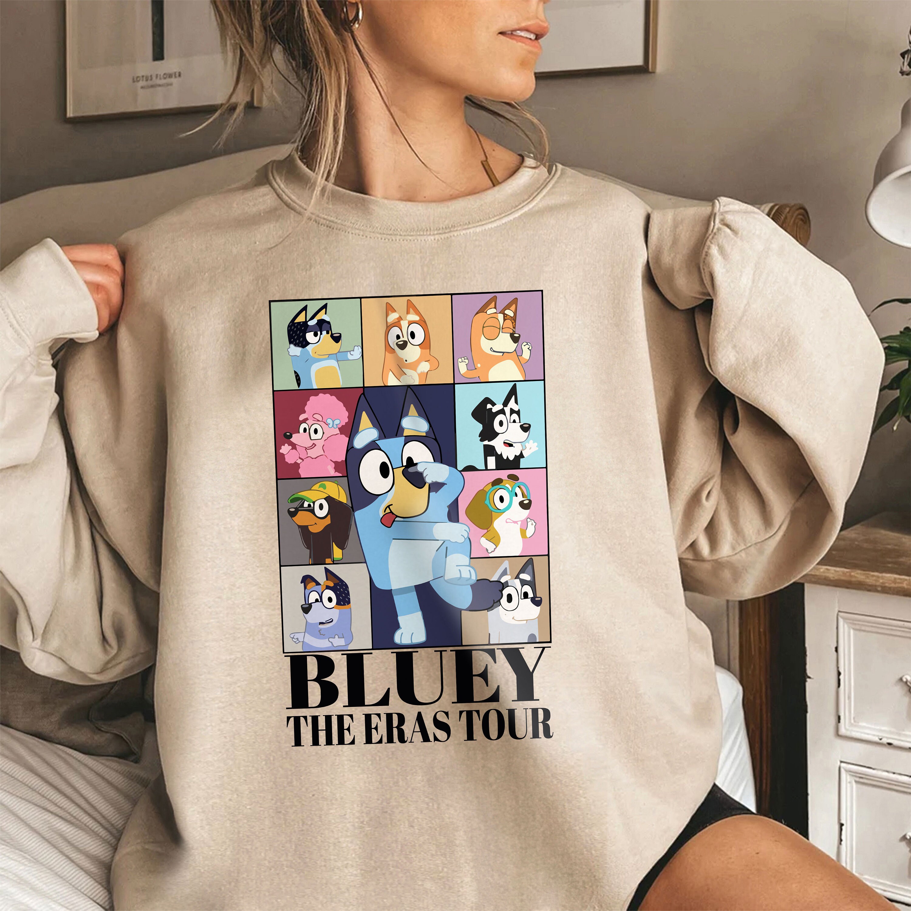 Bluey Eras Tour Shirt Bluey Family Sweatshirt Bluey Cartoon - Etsy