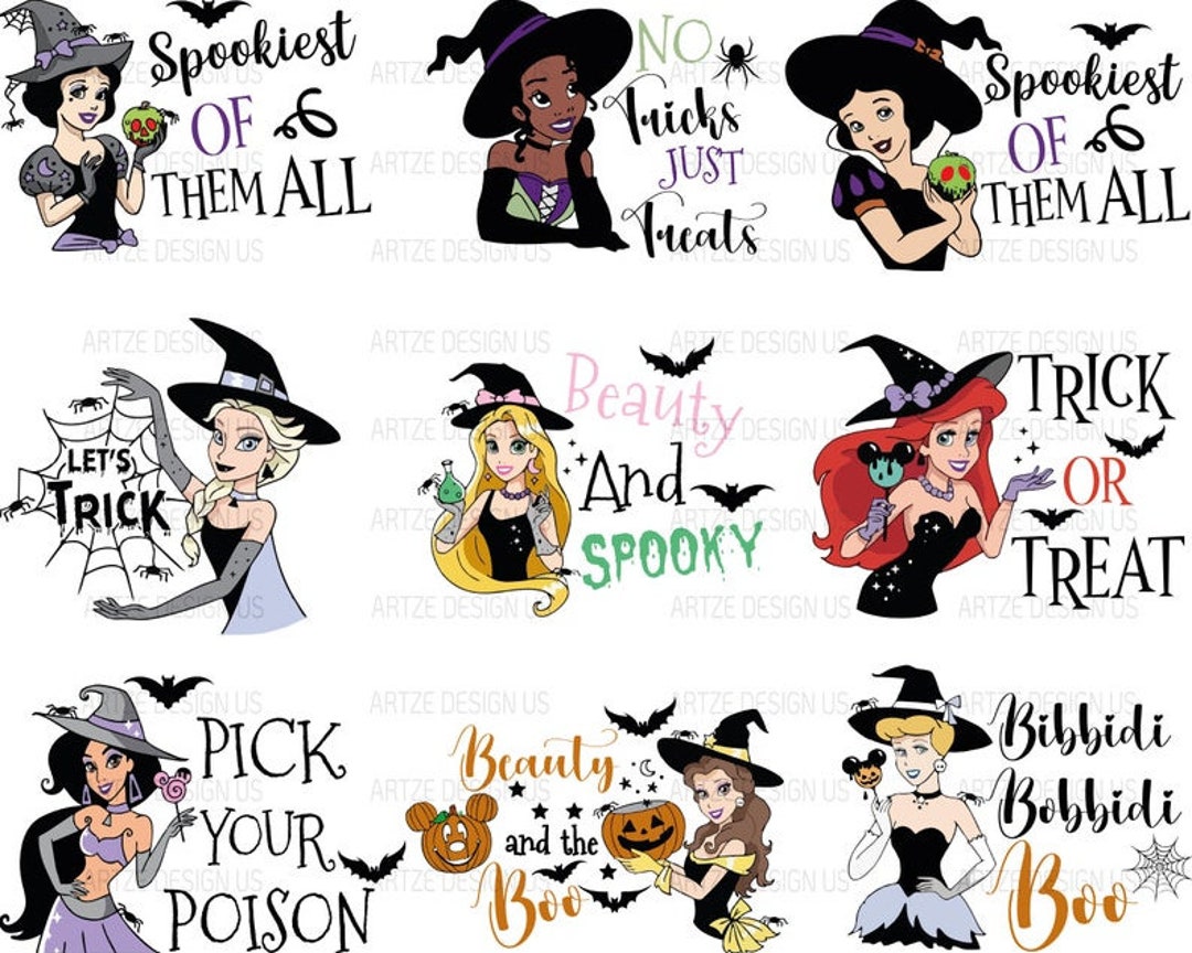 Halloween Princess PNG Bundle Halloween Png Spooky Vibes - Etsy