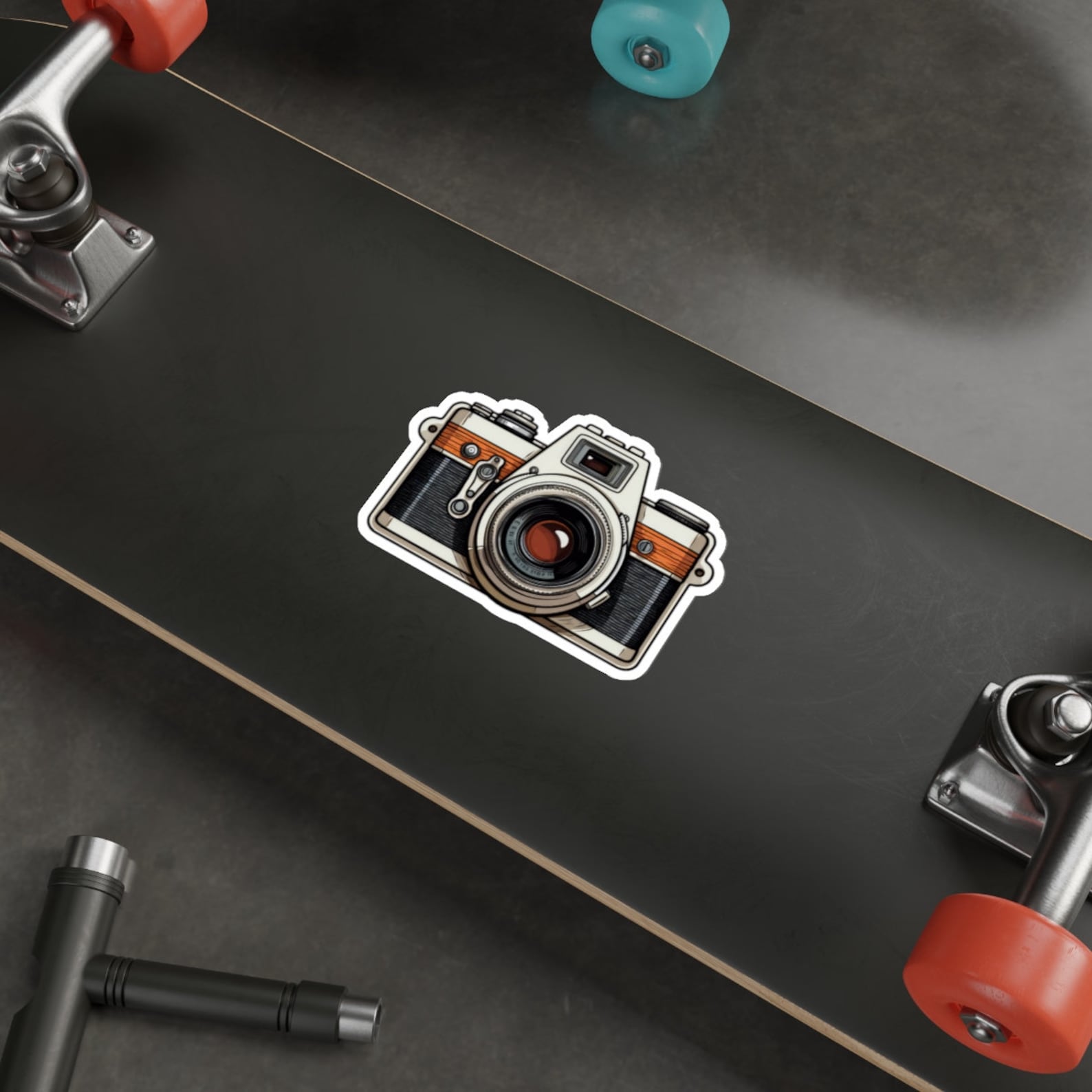 Vintage Camera, Die-cut Sticker. Water Resistant Sticker. Outdoor Use ...