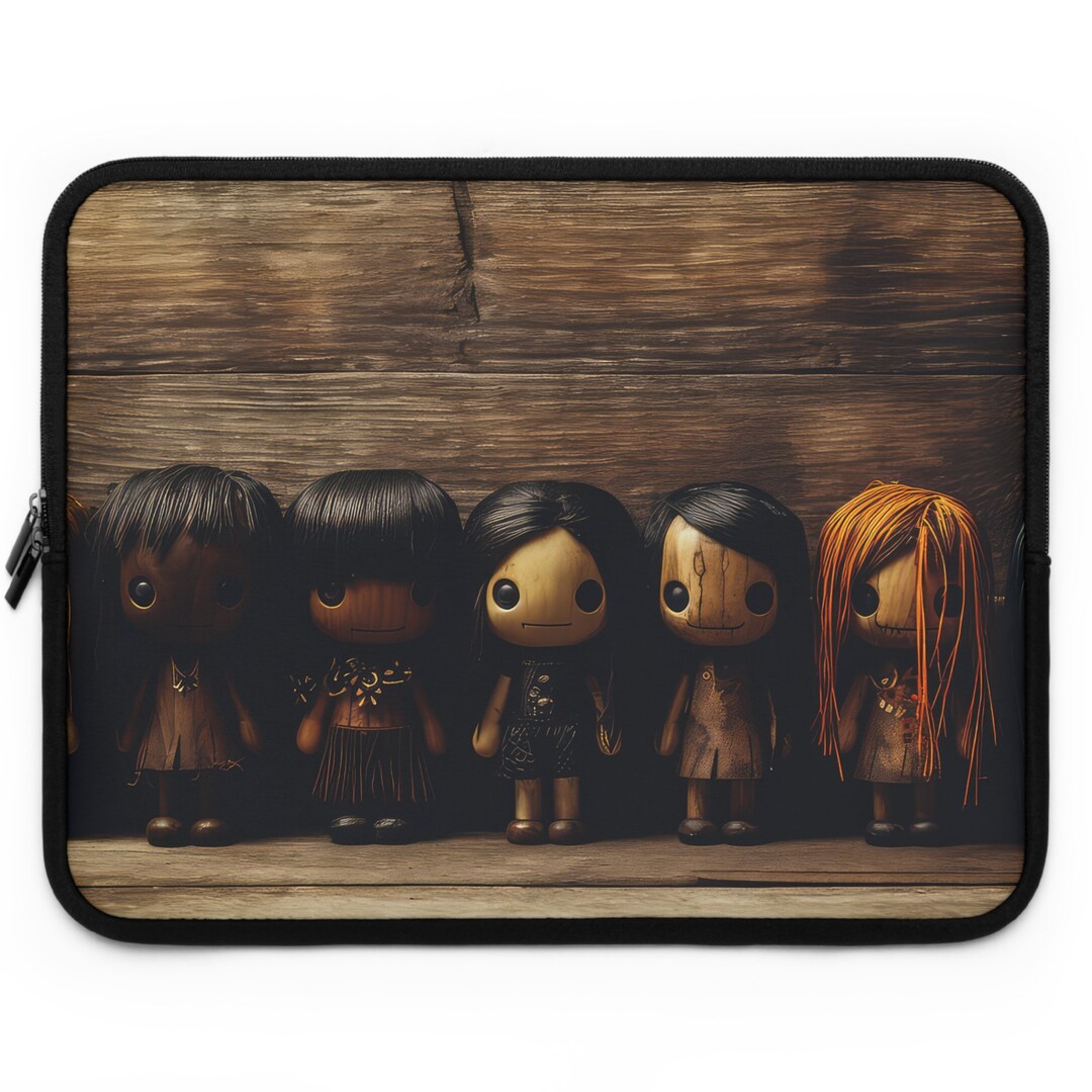 Cute Grungy Dolls Laptop Sleeve. Smooth Neoprene, Water Resistant, Dual ...