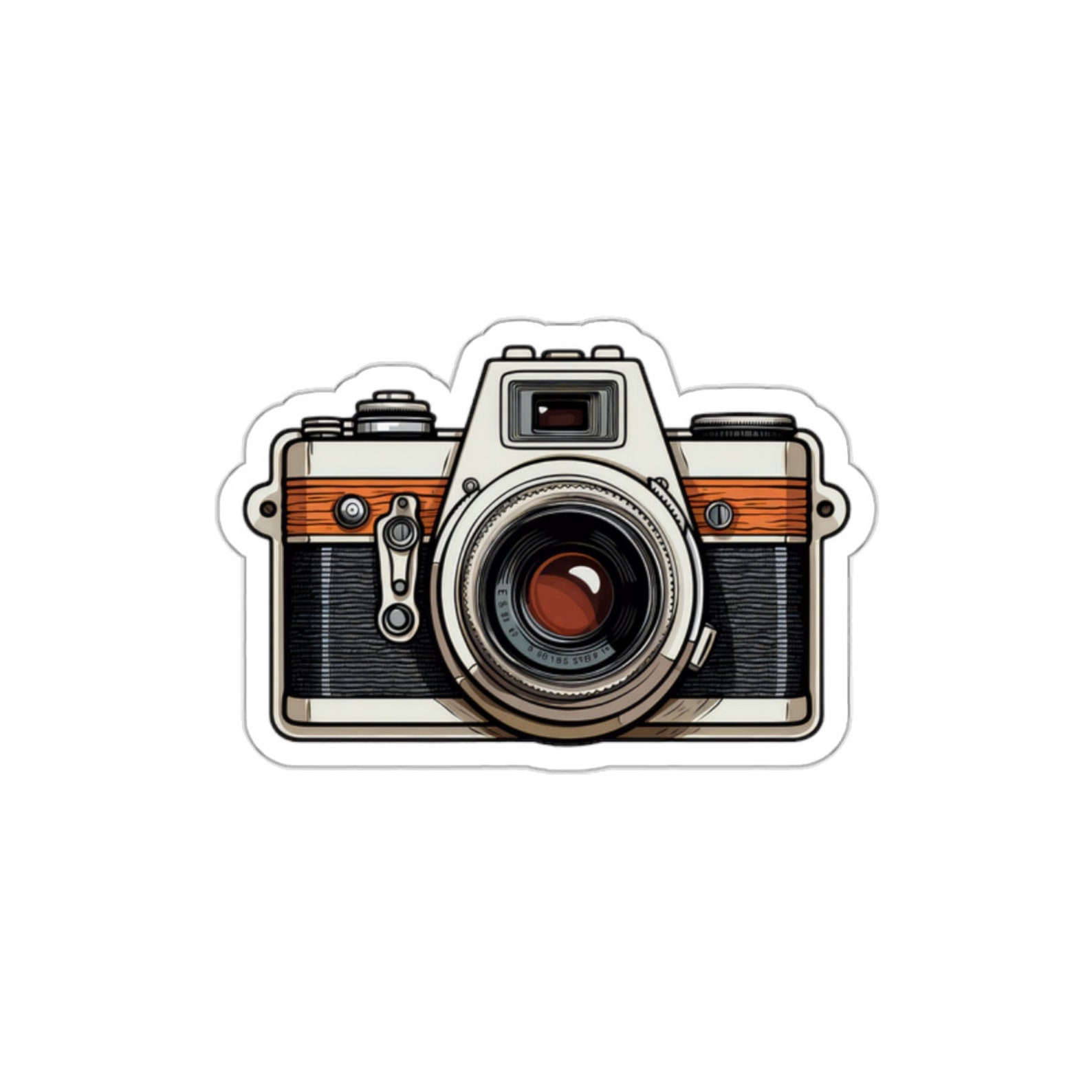 Vintage Camera, Die-cut Sticker. Water Resistant Sticker. Outdoor Use ...
