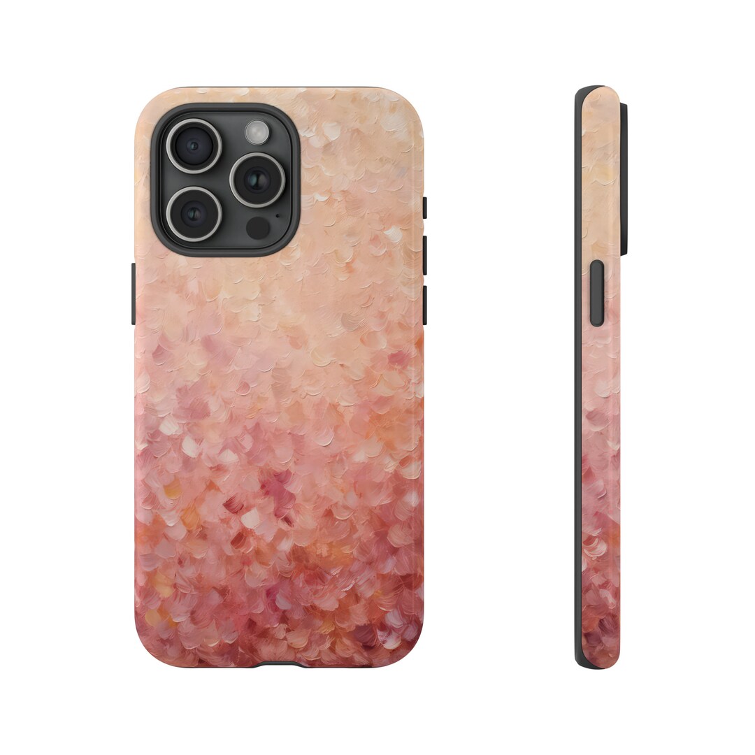 Abstract Pointillism Ombre Sunset, Phone Case for Google Pixel, Samsung ...