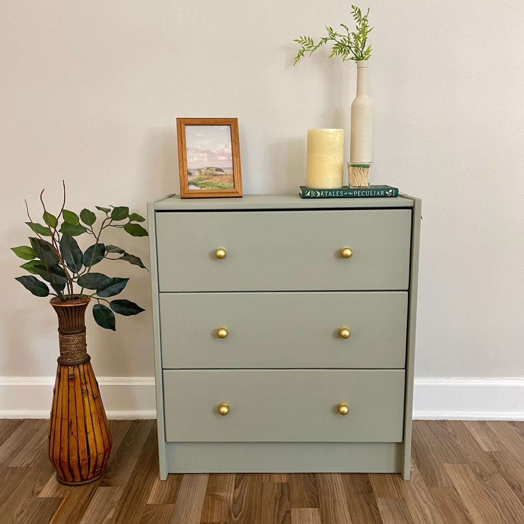 SOLD** Refinished 3 Drawer Chest of Drawers Dresser - Etsy