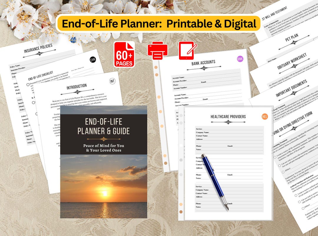 Emergency Binder in Case of Emergency End of Life Planner Printable ...