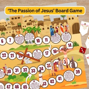 Printable Bible Game for Kids - Passion of Jesus Easter Resurrection ...