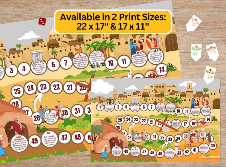 Printable Bible Game for Kids - Passion of Jesus Easter Resurrection ...