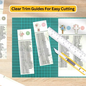 Bible Reading Plan Bookmarks - 12 Bible Tracking Printable Bookmarks ...