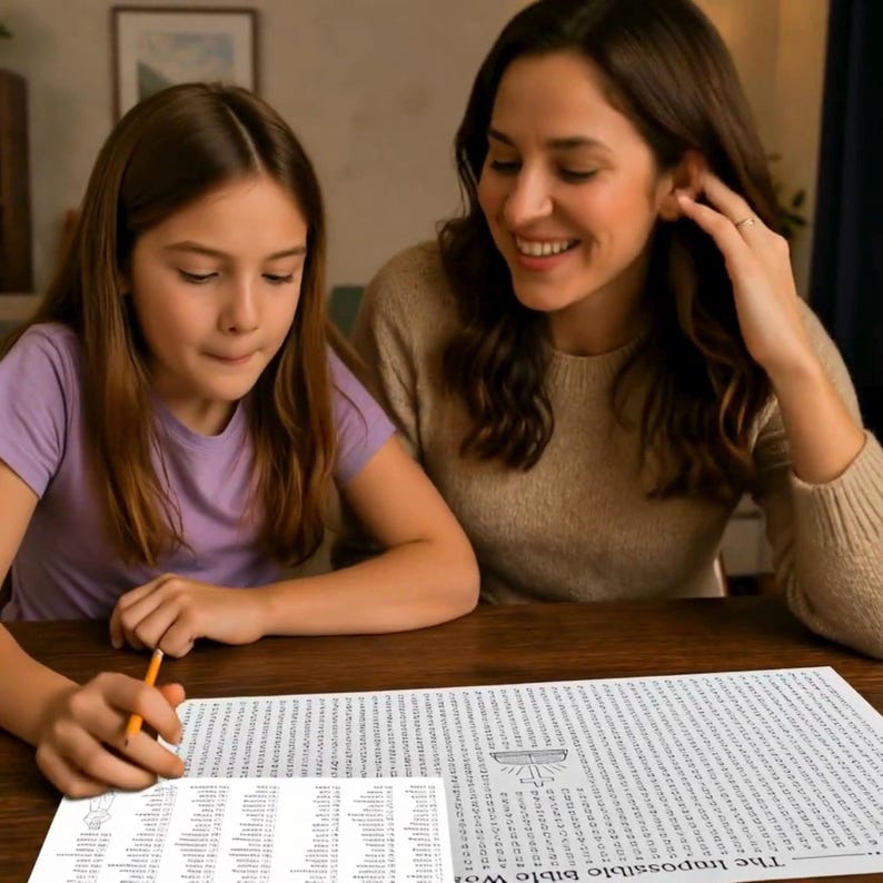 Impossible Bible Wordsearch, 200 Words Printable, Christian Activity ...