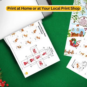 Christmas Game Printable for Kids - Santa’s Reindeer Race Board Game ...
