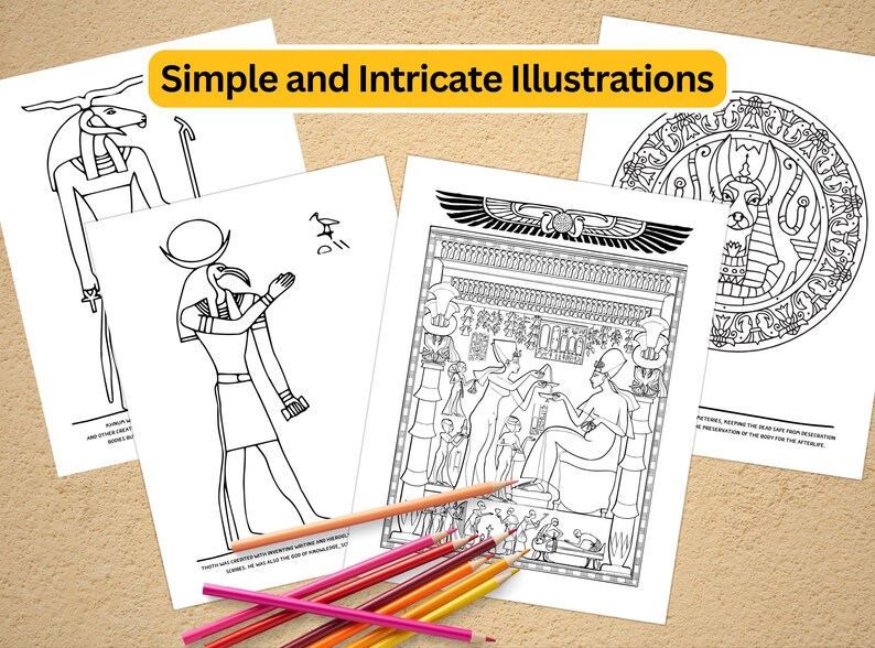 Dibujos para colorear del Antiguo Egipto: 55 escenas históricas para ...