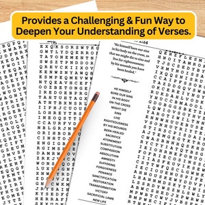 Bible Word Search Puzzles - 120 Printable Bible Verse Activity ...