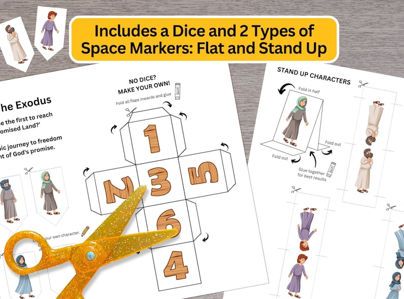 Bible Printable Game for Kids - Moses and the Exodus Board Game - Fun ...