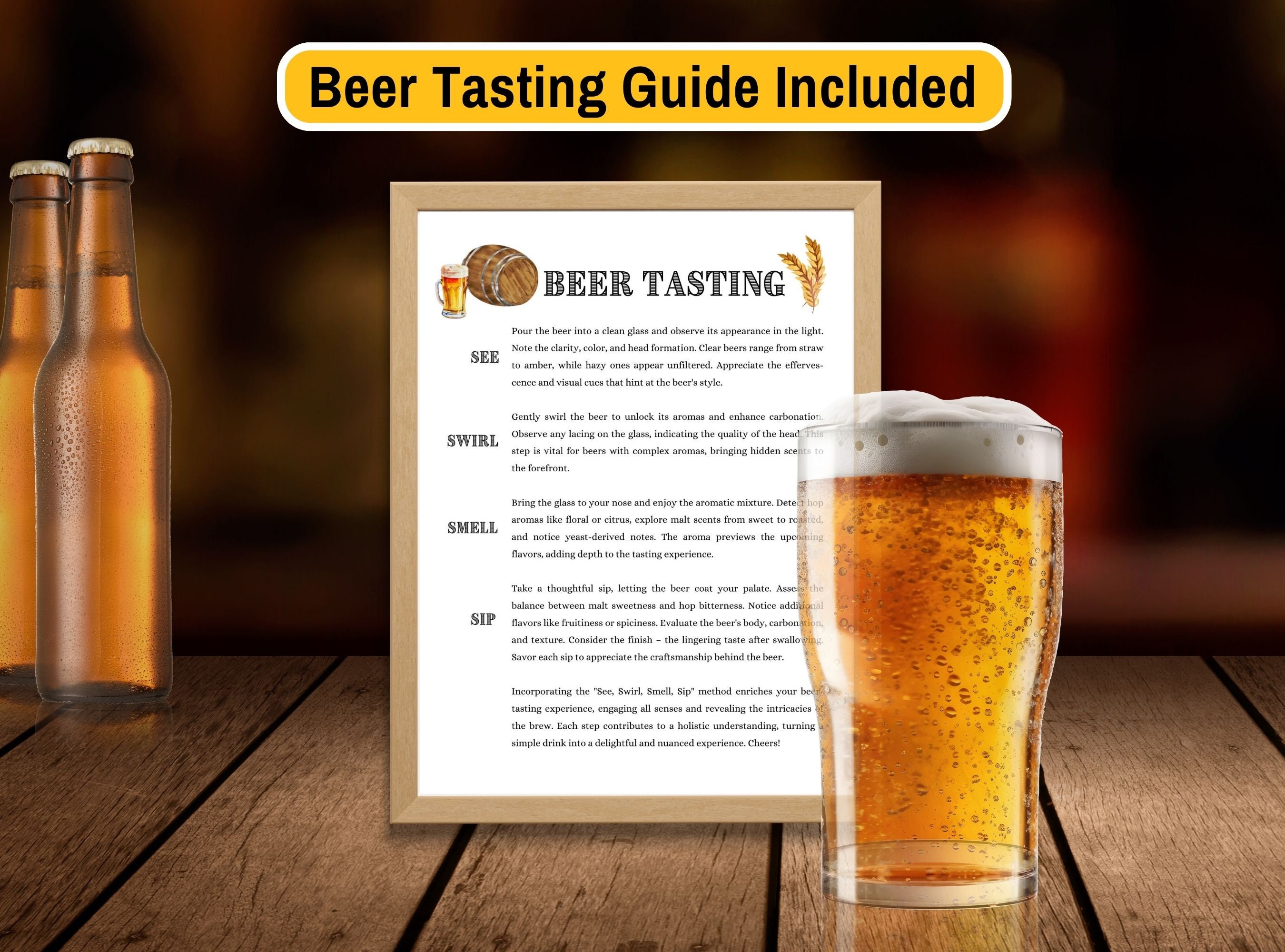 Beer Tasting Kit Printable - Bundle Includes Score Cards, Sheets, Notes ...