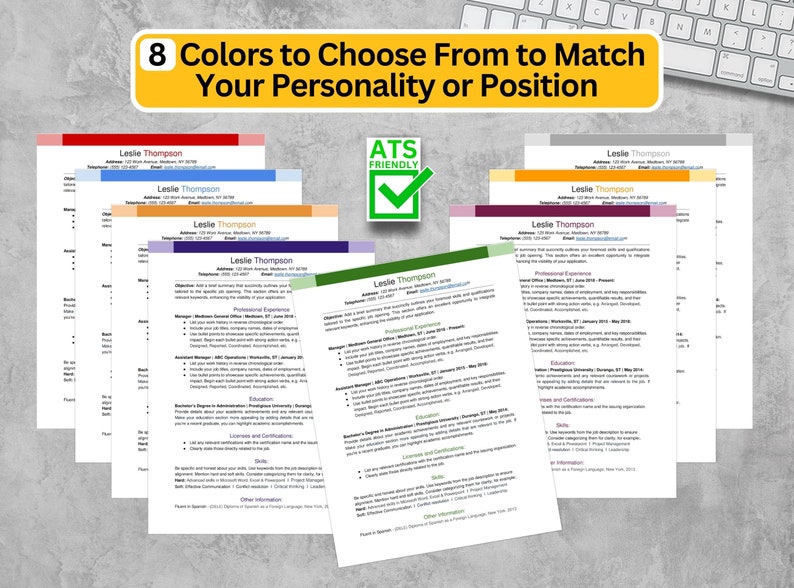 Ats-friendly Nurse Resume Templates: Cover & Reference Letters (digital ...