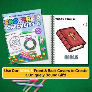 Easter Bold Easy Kids Coloring Pages - 50+ Spring Objects to Find ...