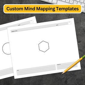 Mind Map Template Bundle, 30 Brain Dump Printables Idea Maps ...