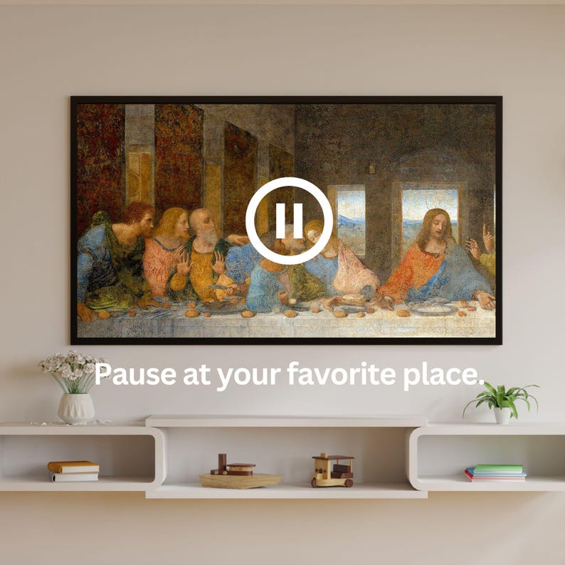 Da Vinci's Last Supper Animated TV Art: Easter Christian Motion Video ...