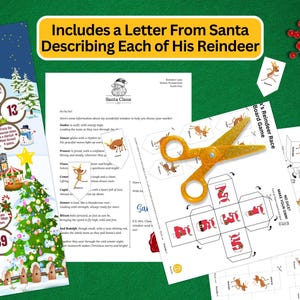 Christmas Game Printable for Kids - Santa’s Reindeer Race Board Game ...