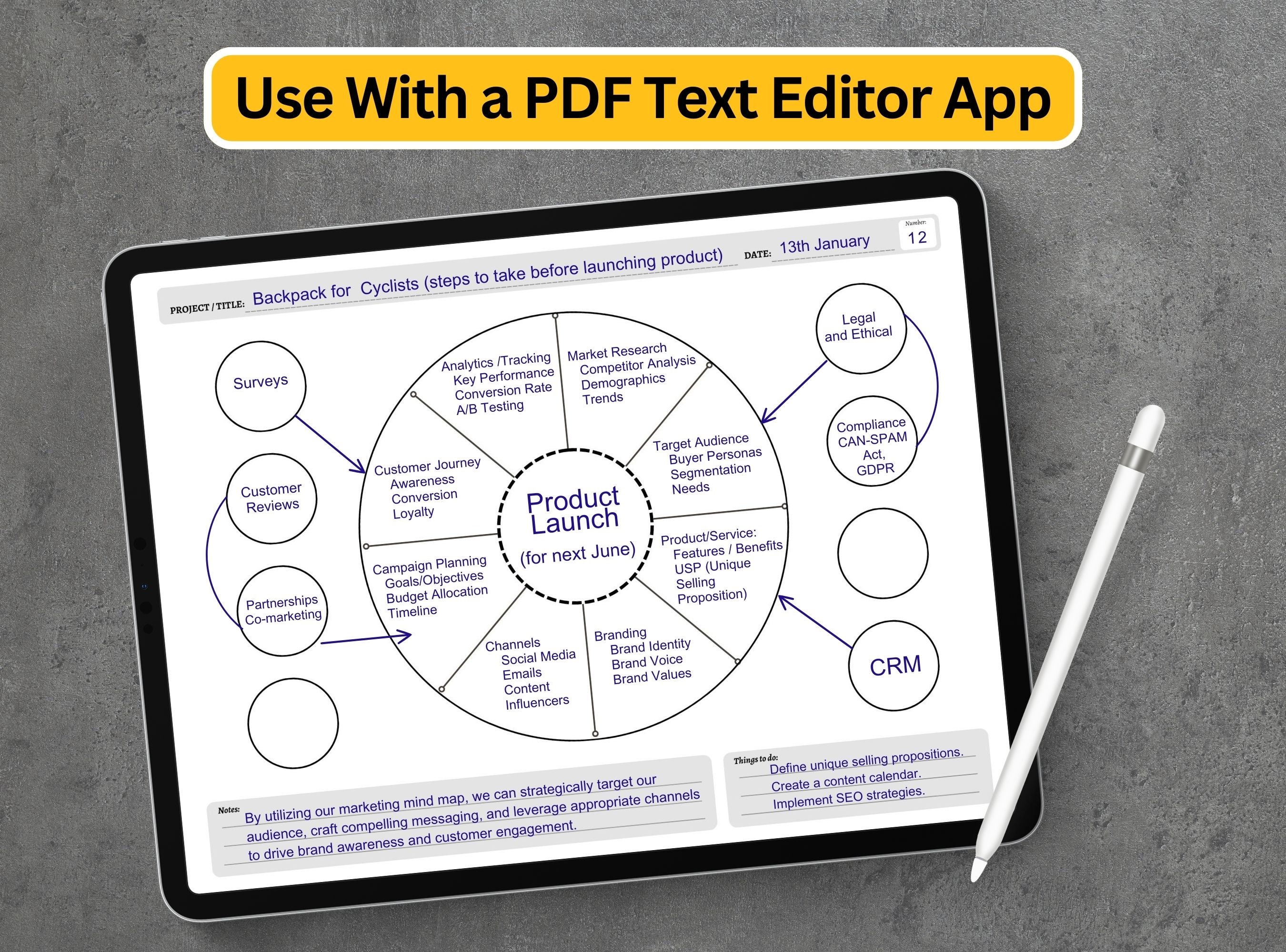 Mind Map Template Bundle, 30 Brain Dump Printables Idea Maps ...