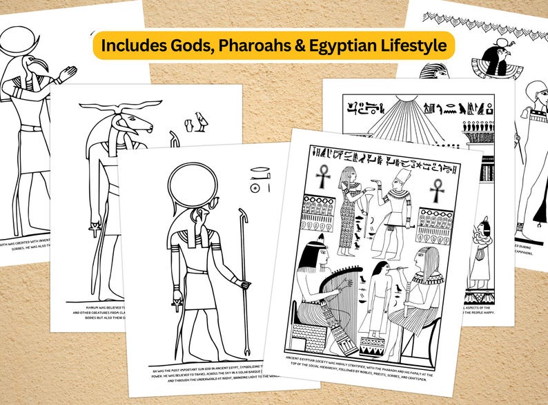 Dibujos para colorear del Antiguo Egipto: 55 escenas históricas para ...
