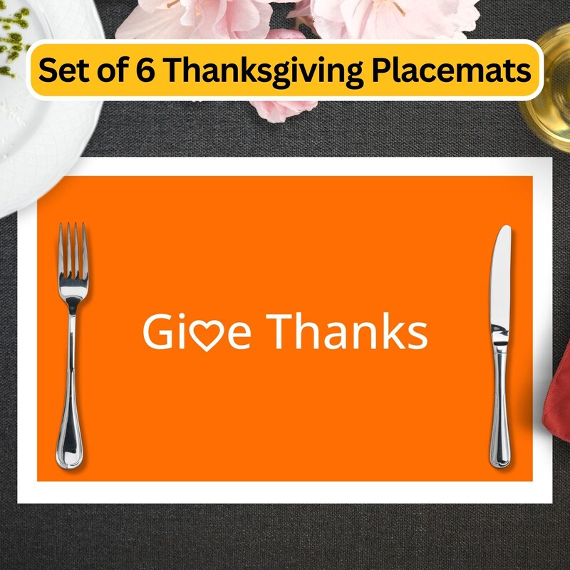 Thanksgiving Placemat - Etsy