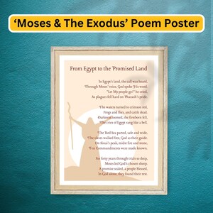 Moses & the Exodus Wall Art, Old Testament Bible Story Inspirational ...