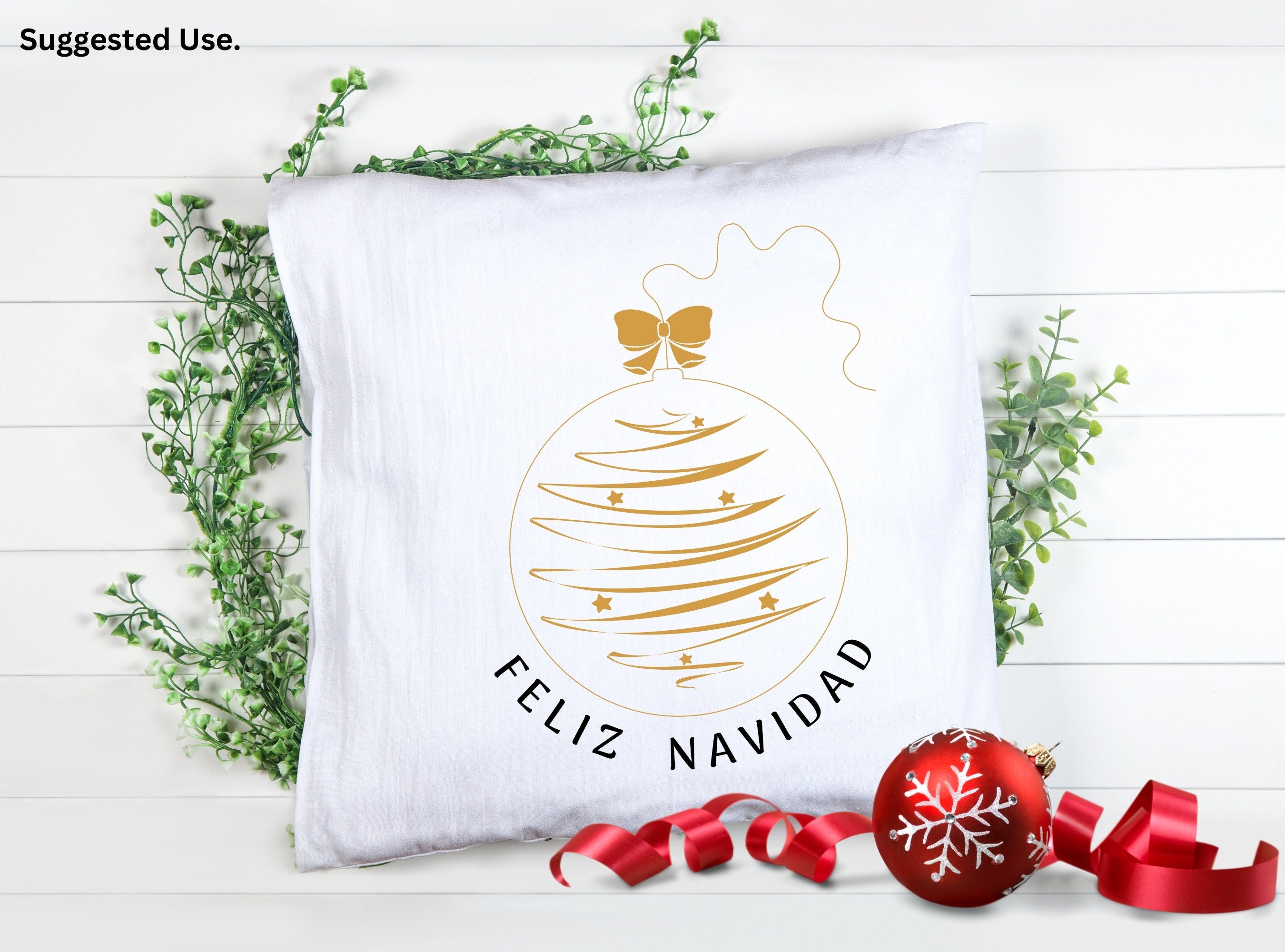 Feliz Navidad Message Graphics PNG SVG Bundle Perfect for Printing ...