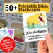 Bible Printable Flashcards for Kids - Fun Activity Study Cards for ...