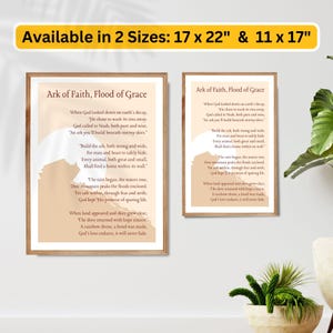 Noah’s Ark & the Flood Wall Art, Old Testament Bible Story ...