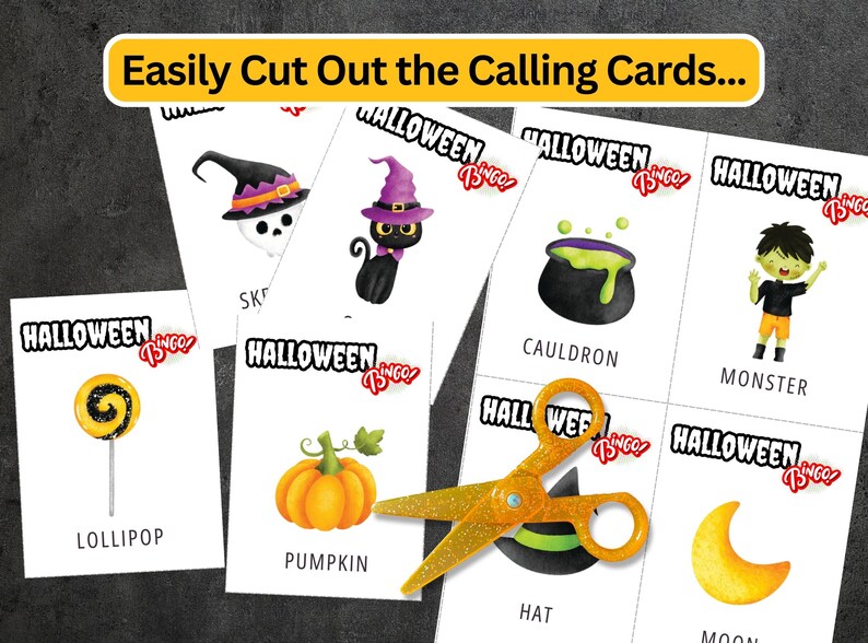 Halloween Bingo Game – 30 Printable Cards, Kids Party Activity (PDF) - Etsy