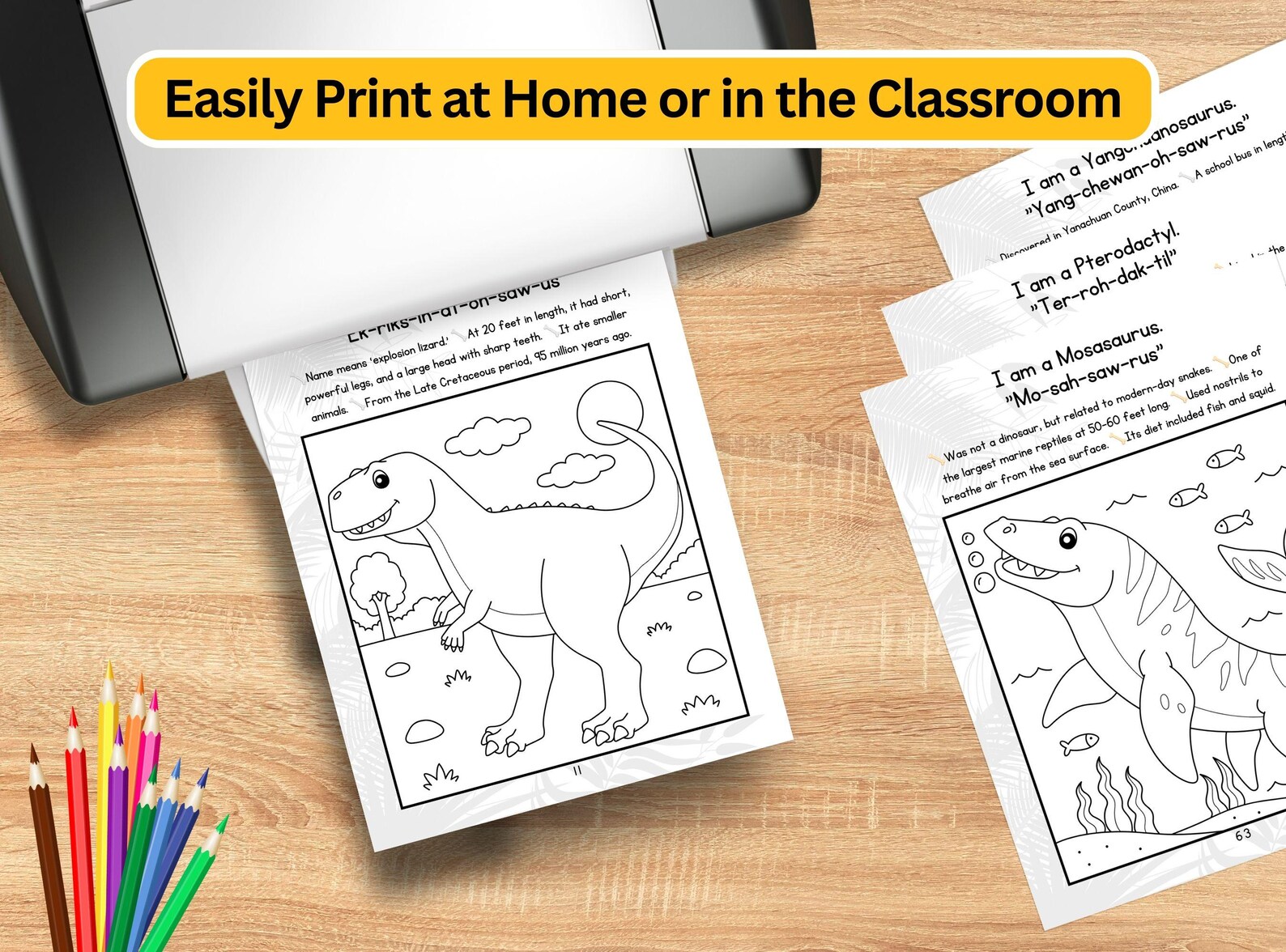 Dinosaur Coloring Pages for Kids - Printable T-rex, Triceratops ...