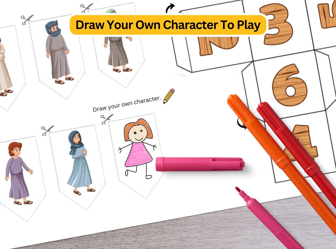 Bible Printable Game for Kids Moses and the Exodus Board Game Fun Bible ...