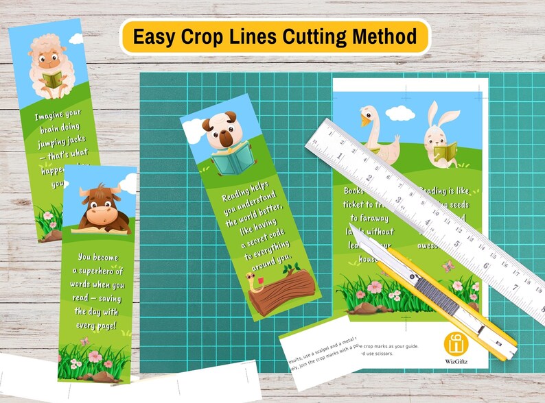 Bookmarks for Kids 15 Printable Book Markers of Cute Animals - Etsy