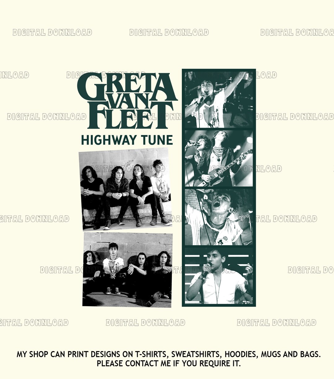 Greta Van Fleet Png, Greta Van Fleet Shirt Design, Greta Van Fleet Tour ...