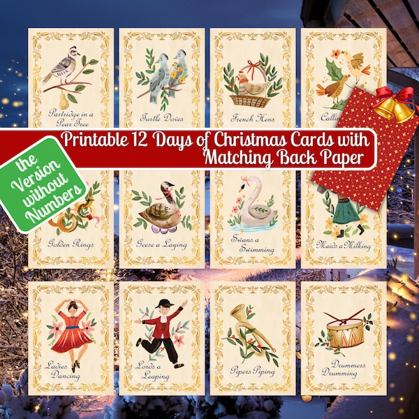 12 Days of Christmas Cross Stitch - Etsy