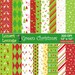 18 Green Digital Christmas Papers, Seamless Pattern, Christmas Home ...