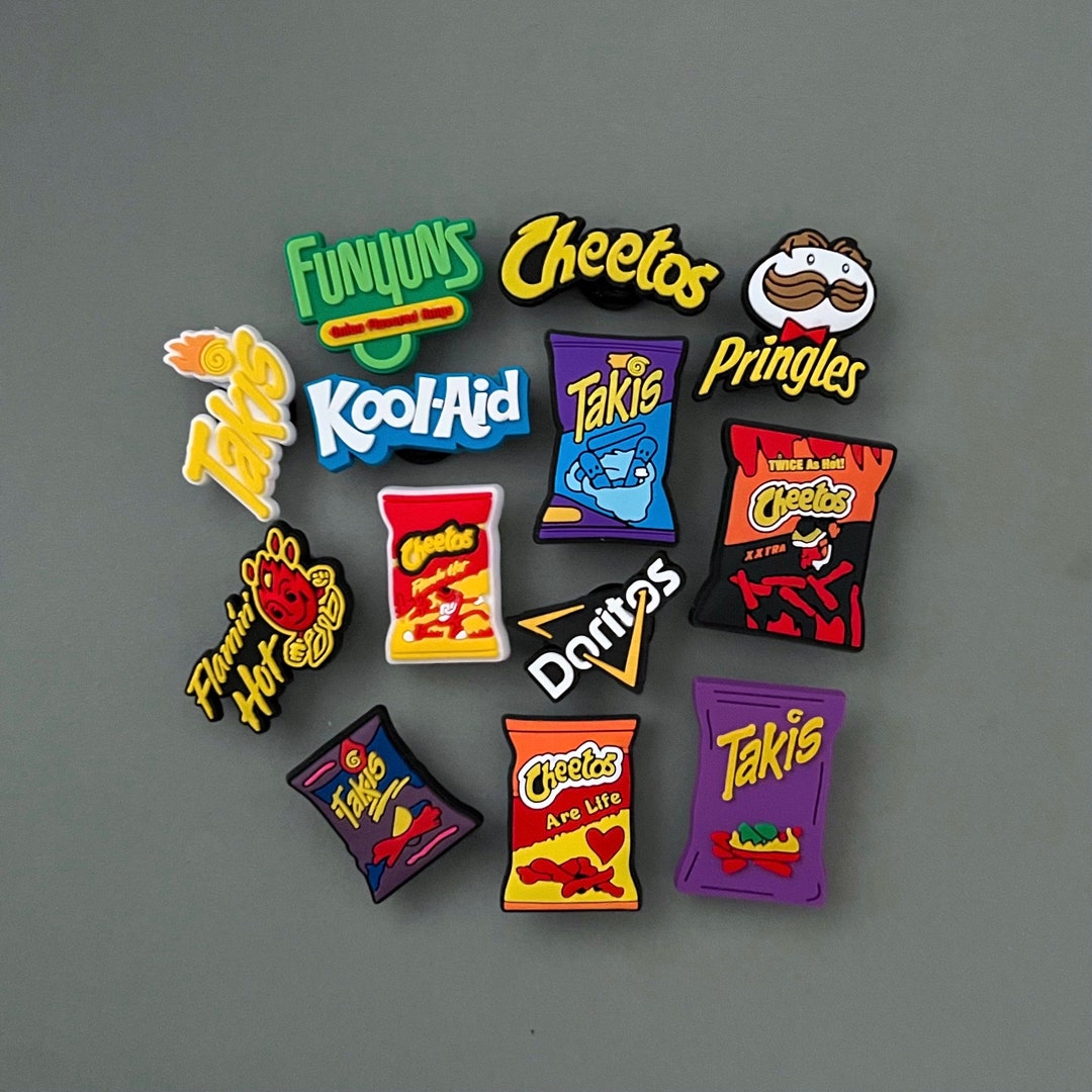 Hot Cheetos Takis Doritos Funyuns Pringles Kool Aid Shoe Charms Blue ...