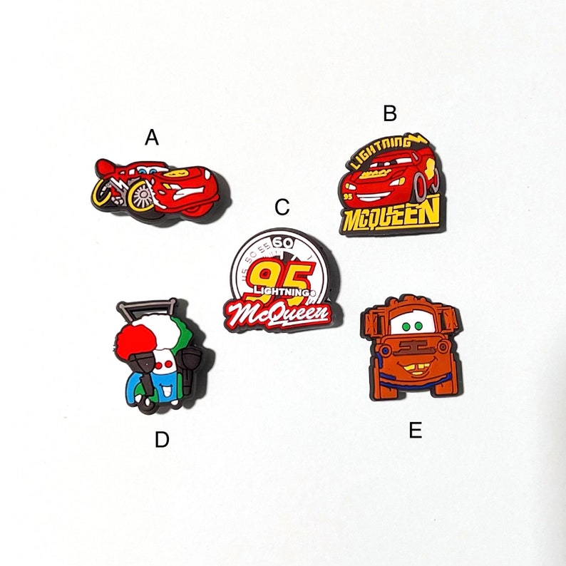 Lightning Mcqueen Mater Movie Clogs Charms Disney Racing Cars Cartoon ...